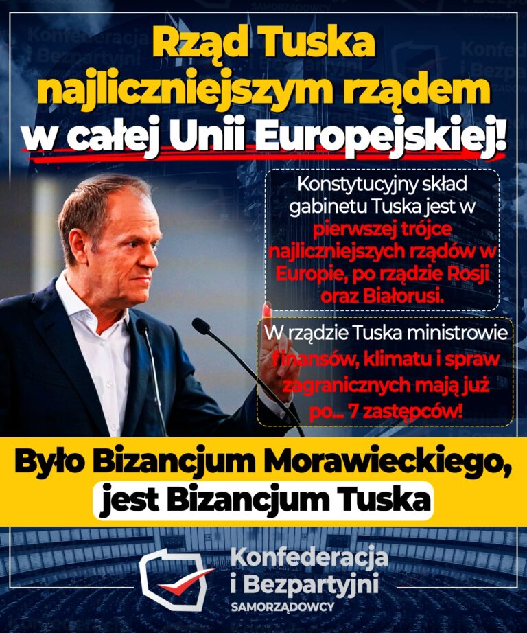 Polska liderem w Unii! W liczbie członków rządu... - Konfederacja