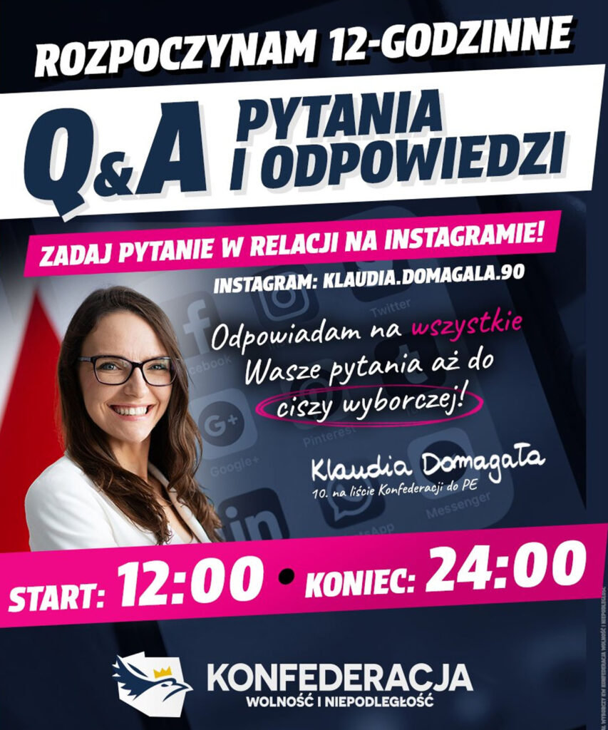 12-godzinne Q&A z Klaudią Domagałą - Konfederacja