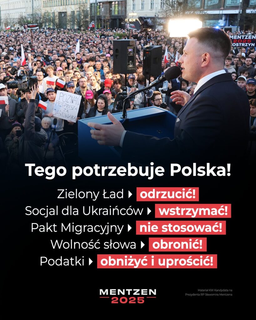 Komitet Wyborczy Sławomira Mentzena zarejestrowany jako pierwszy ...