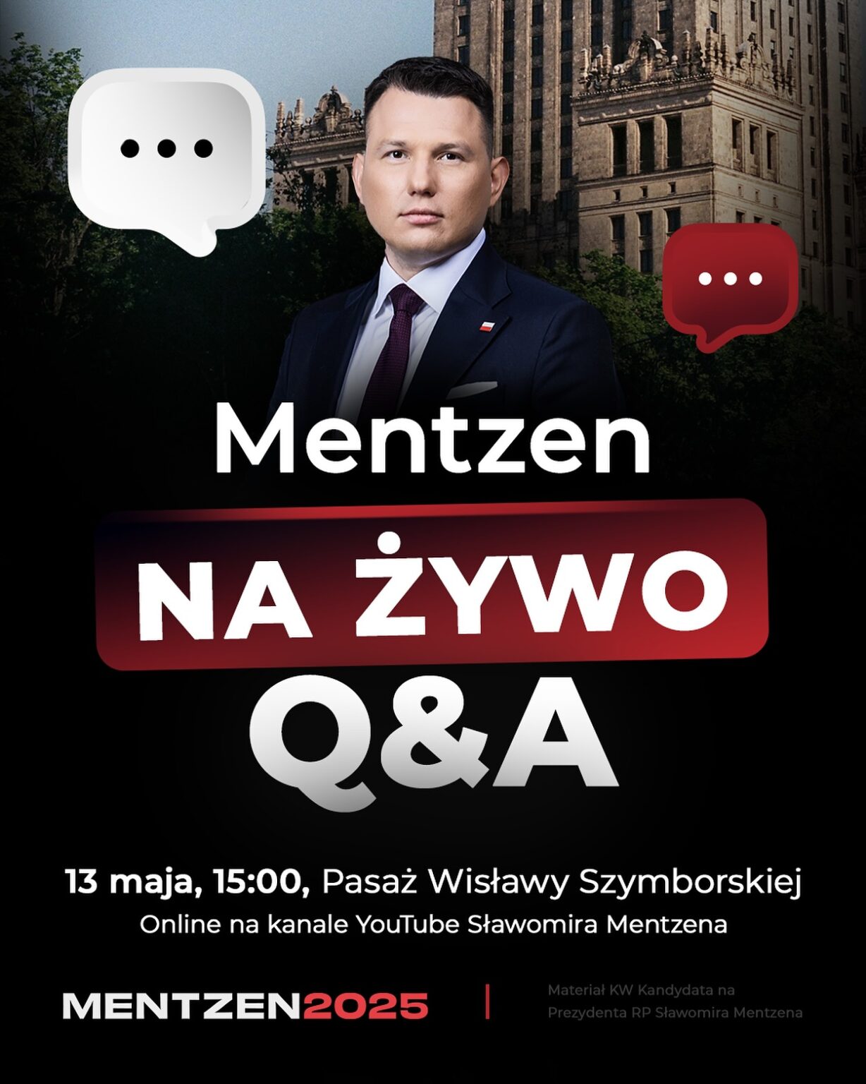Komitet Wyborczy Sławomira Mentzena zarejestrowany jako pierwszy ...
